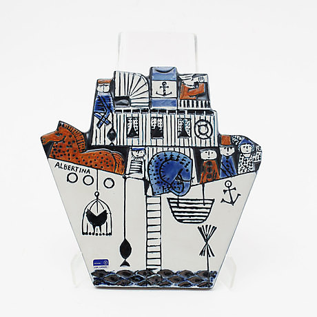 WALL RELIEF "ALBERTINA", stoneware. Lisa Larson for Gustavsberg 1959 ...