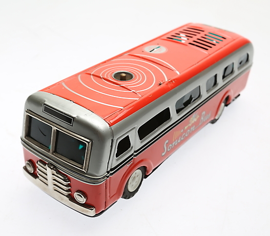 PLÅTLEKSAK, buss "Sonicon Bus" 1900-tal. Leksaker - Auctionet