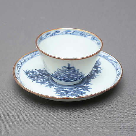 CUP with DASKER, 2 parts, porcelain, China, 19th century. Ceramics ...