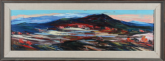 NILS GUSTAF DREMÉ. "Abiskofjällen", oil on canvas, signed. Art ...