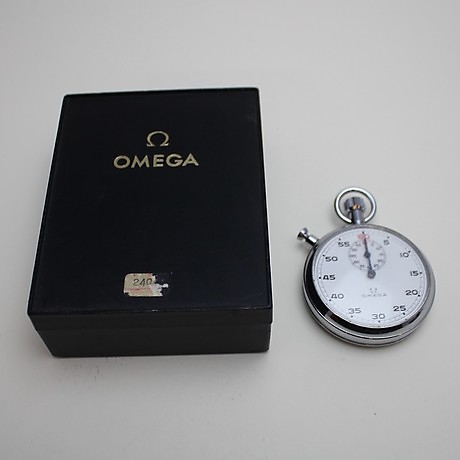 STOPWATCH Omega with original box. Clocks & Watches - Pocket & Stop ...