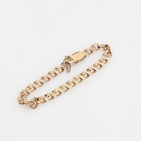 Rannekoru, kulta, 18k, paino n. 10,8 grammaa, bismarck. Korut ja ...