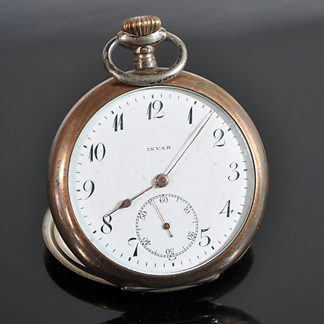 POCKET WATCH, silver, "Invar", early 20th century. Clocks & Watches ...