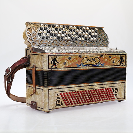 DRAGSPEL, NM, 5-radigt,VIirtuos dragspel,1900-talets första kvartal ...