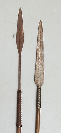 SPEAR, 2 pcs, Mashona, Rhodesia, Africa, collected in the 1960s ...