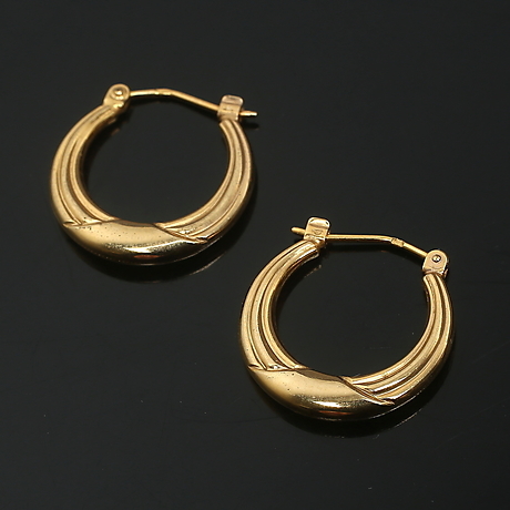 EARRINGS, a pair, 18K gold, second quarter of the 20th century, Swedish ...