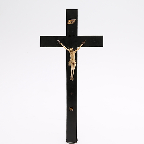 CRUCIFIX, leg mounted on wood, Southern Europe, 19th century. Art ...