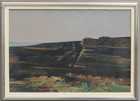 JAQUES ZADIG. "SVEDJAD MARK PEDERSKER BORNHOLM". Konst - Måleri - Auctionet