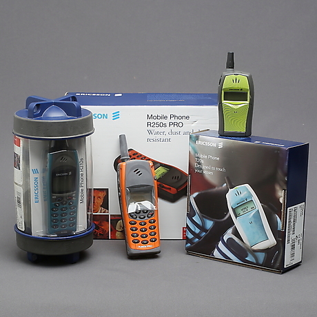 MOBILTELEFONER 3 st, Ericsson R310S, T20s samt R250s PRO. Övrigt ...