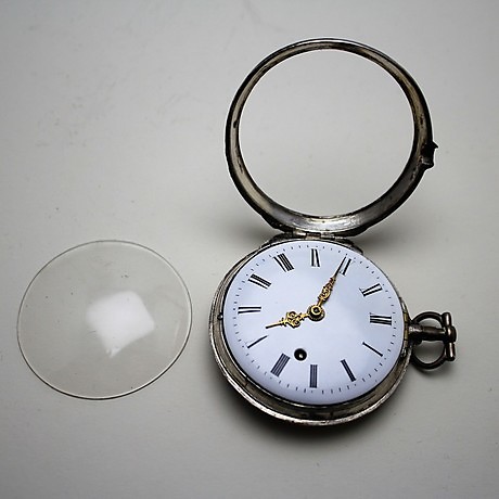 POCKET WATCH, Carl Falck, Norrköping silver, spider movement. Clocks ...