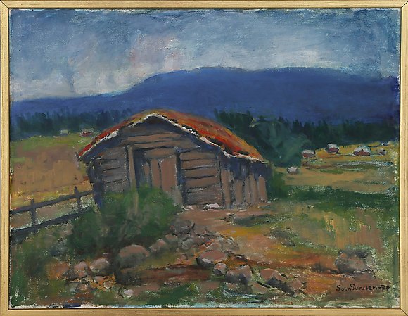 SVEN PERSSON. OLJA på duk, signerad, 1970-tal. Konst - Måleri - Auctionet