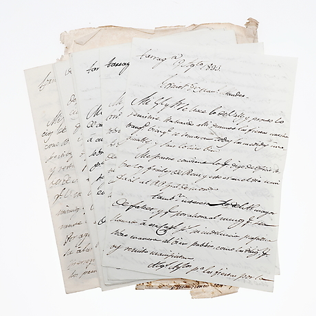 CARLISM: TARRAGONA, 1833 AND 1834. 9 letters from General José ...