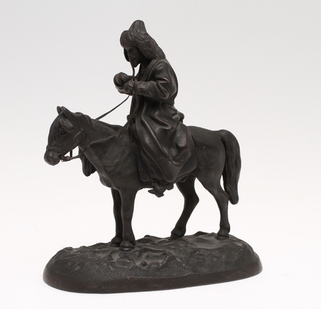 SKULPTUR, Mognol til hest, støbejern, 1900-tallet. Kunst - Skulpturer ...