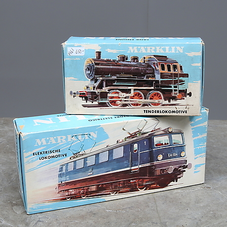 MÄRKLIN 3000 steam locomotive and 3037 electric locomotive original ...