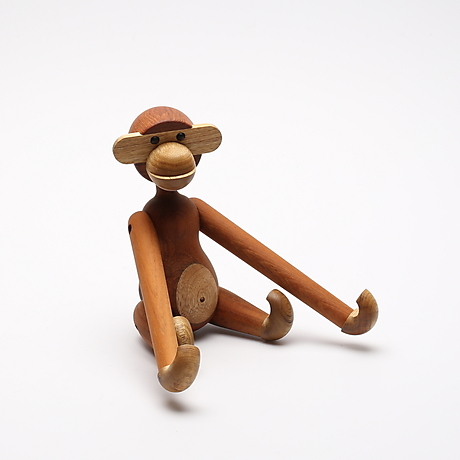 KAJ BOJESEN, monkey, wood, Denmark. Art - Sculptures & Bronzes - Auctionet