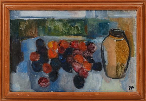 MAJ ARNELL. Still life, oil on canvas, signed. Art - Paintings - Auctionet