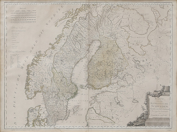KARTA, Kungariket Sverige, 17/1800-tal. Konst - Övrigt - Auctionet