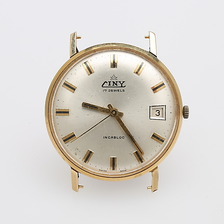 MEN'S BRACELET, CINY, 18k gold, manual commission, circa 1960. Clocks ...