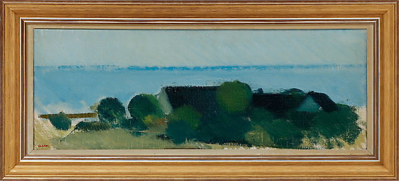 GUSTAV ARNE. "House by the sea", oil on canvas, signed. Art - Paintings ...