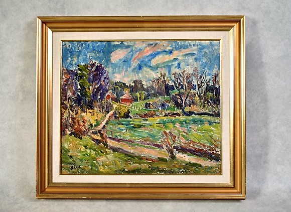 ALEXANDER ROOS. 1895-1973 olja på pannå. Konst - Måleri - Auctionet