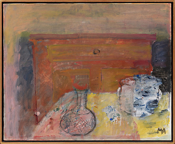 MAJ ARNELL. "The Sideboard". Oil on canvas, signed on verso and dated ...