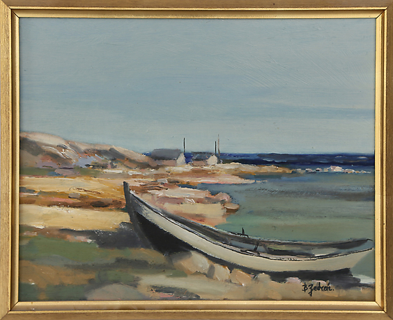 BERT ZEDRÉN. OIL on Board, signed, 1900s. Art - Paintings - Auctionet