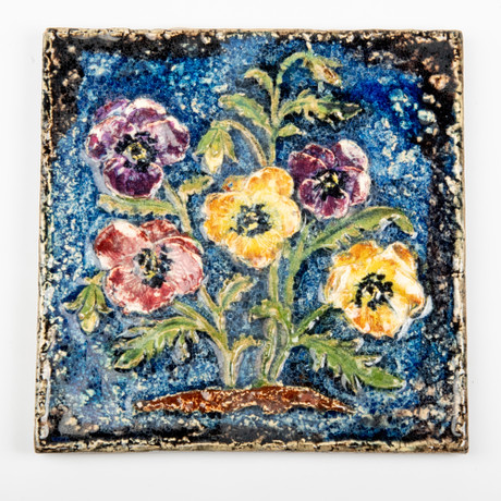 WALL RELIEF, ceramic, Karlsruhe majolica pottery, Germany. Ceramics ...