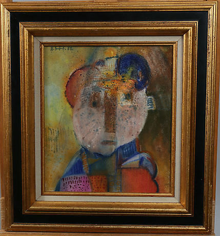 HENRI SERT. Mixed media, Portrait, signed H Sert, dated -57. Art ...