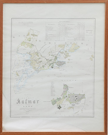 CITY MAP, Kalmar, 1854. Art - Other - Auctionet