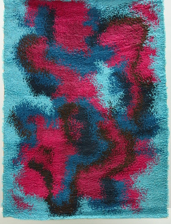 RYAMATTA, "Birk-rya", Hammer, Danmark, 1900-tal. Mattor & Textil ...