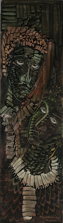 LYKKE VIGEN. Portrait, oil on Board, signed. Art - Paintings - Auctionet