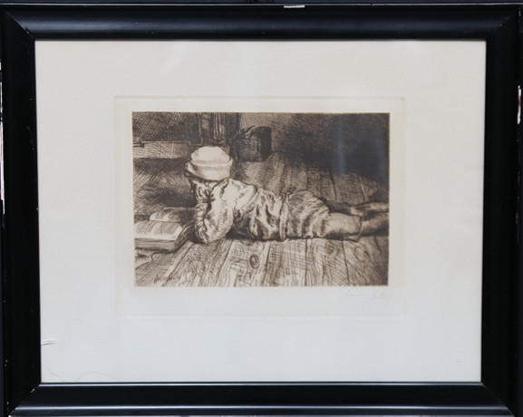 ANDERS HELLER. Etsning, signerad. Konst - Grafik - Auctionet