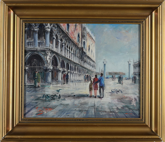TONI ORSINI. Square motif, oil on canvas, signed. Art - Paintings ...