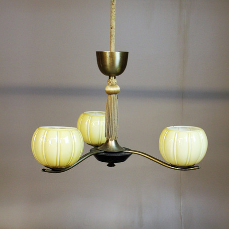 CEILING LAMP, 3-armed. Art deco, 40s. Lighting & Lamps - Ceiling lights ...