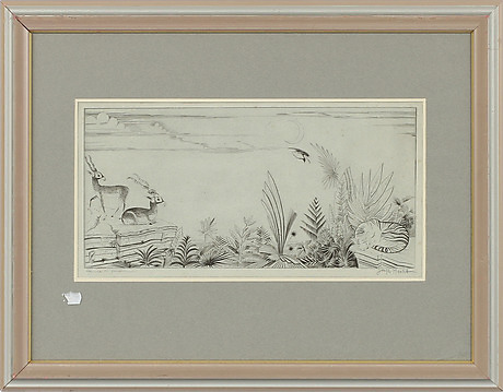 JOSEPH HECHT, Radierung, sign. Kunst & Gemälde - Grafik - Auctionet