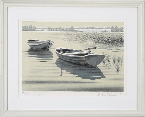 LARS KARLSSON. The oaks, lithograph, signed, numbered 156/250 and dated ...