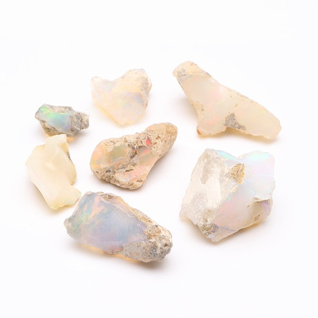 WELO OPALER, 7 st. Smycken & Ädelstenar - Ädelstenar - Auctionet