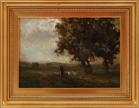 GEORGE BOYLE, landscape, oil on Board, signed. Art - Paintings - Auctionet