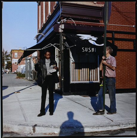 PETER JANHANS. "Streetcorner in Brooklyn, New York", original print ...