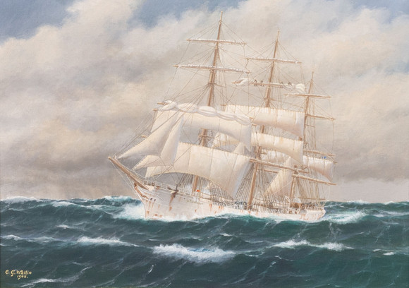 CARL GEORG WALLIN. "GD Kennedy", oil on canvas, signed CG Wallin 1946 ...
