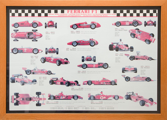 CAR PLATE "FERRARI F1" modern. Art - Other - Auctionet