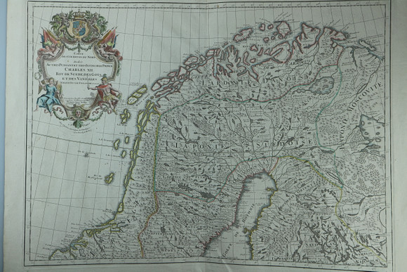 GUILLAUME DE LISLE. MAP SCANDINAVIA. Books, Maps & Manuscripts - Auctionet