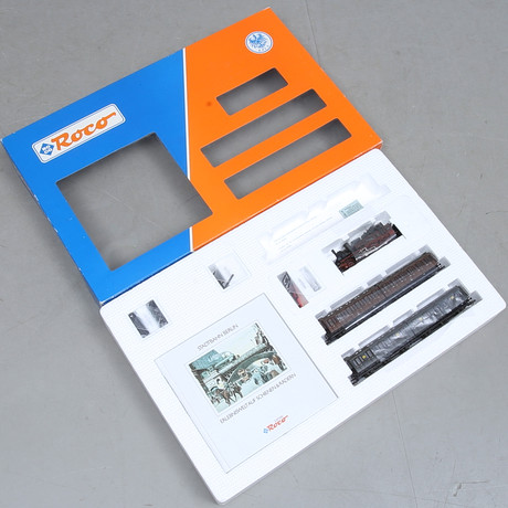 ROCO 43026 Train set with KPEV steam locomotive T12 and 2 double ...