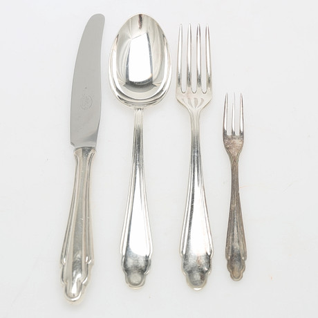 BESTICK, 42 delar, nysilver, "Palace", Gense. Silver & Metall - Övriga ...