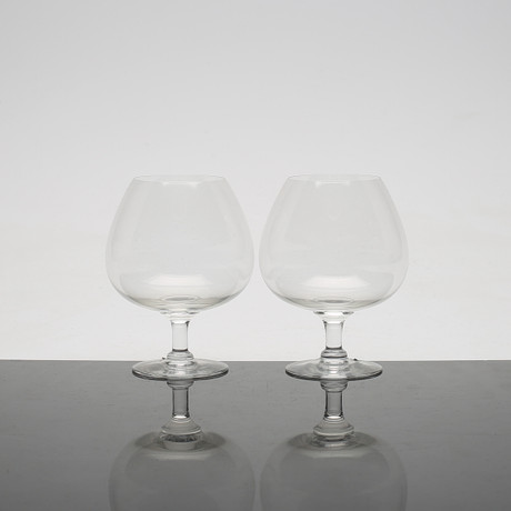 COGNAC CUPS, 7 pcs, glass, Orrefors. Glass - Tableware - Auctionet