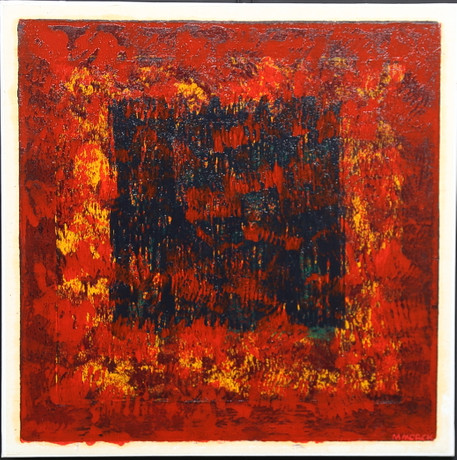 MARTIN MÖRCK. "Resa IV". Monotypi, signerad. Konst - Grafik - Auctionet