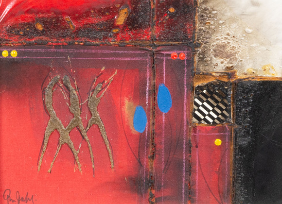 PER DAHL. Komposition, blandteknik, signerad. Konst - Måleri - Auctionet