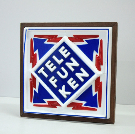 ADVERTISING SIGN, lighting, "Telefunken", 1960s. Miscellaneous ...