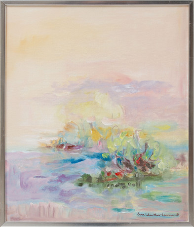 EVA WINTHER-LARSEN. "Våtmark" Olja på duk, signerad. Konst - Måleri ...