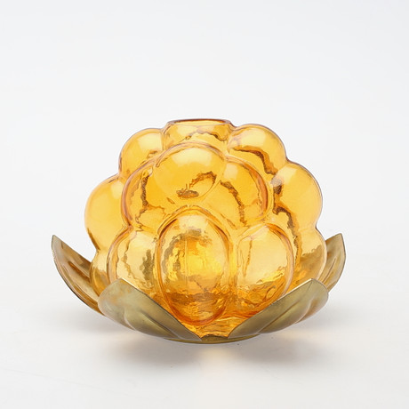 LJUSLYKTA, glas/mässing, "Hjortron", Gunnar Muskos, Trollheden Design ...